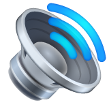 🔊 Speaker with Three Sound Waves Emoji