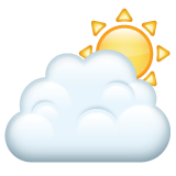 ⛅ Sun Behind Cloud Emoji