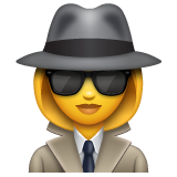 Woman Detective Emoji | Emoji Woman Detective Meaning