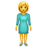 Woman Standing Emoji | Emoji Woman Standing Meaning