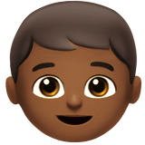 👦🏾 Boy: Medium-Dark Skin Tone Emoji on Apple iOS 12.1