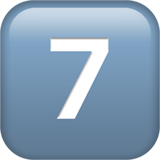 7️⃣ Keycap Digit Seven Emoji on Apple iOS 12.2