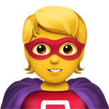 🦸 Superheld Emoji on Apple iOS 13.3