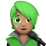 🧑🏽‍🎤 Singer: Medium Skin Tone Emoji on Apple iOS 14.6