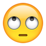 🙄 Face with Rolling Eyes Emoji on Apple iOS 9.1