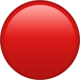 🔴 Red Circle Emoji on Apple iOS 16.4