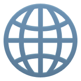 🌐 Globe with Meridians Emoji on Apple iOS 9.3