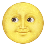 🌝 Full Moon Face Emoji on Apple iOS 10.0