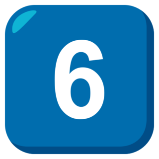 6️⃣ Keycap Digit Six Emoji on JoyPixels 3.1