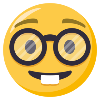 🤓 Nerd Face Emoji on JoyPixels 3.1