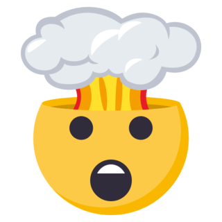 🤯 Tête Qui Explose Emoji on JoyPixels 3.1