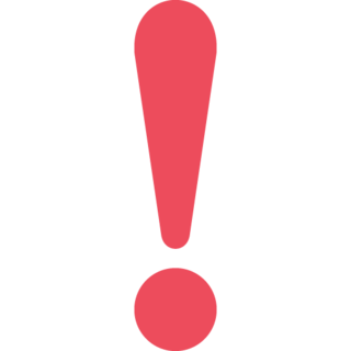 Tanda Seru Merah Emoji on JoyPixels 2.0