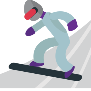 🏂 Praticante De Snowboard Emoji on JoyPixels 1.0