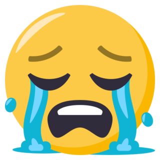 😭 Heulendes Gesicht Emoji on JoyPixels 3.0
