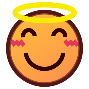 😇 Cara Sonriendo Con Aureola Emoji on emojidex 1.0.19