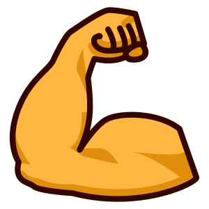💪 Spierballen Emoji on emojidex 1.0.22