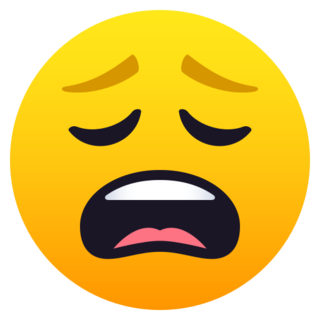 😩 Weary Face Emoji on JoyPixels 5.0