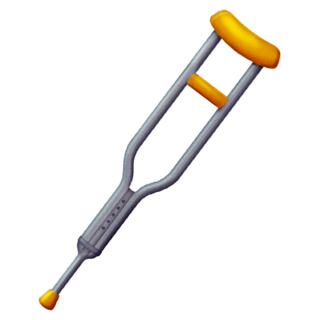 🩼 Crutch Emoji on Emojipedia Sample Images 14.0