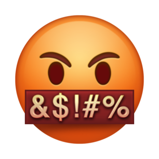 🤬 욕하는 얼굴 Emoji on Emojipedia 샘플 이미지 5.1