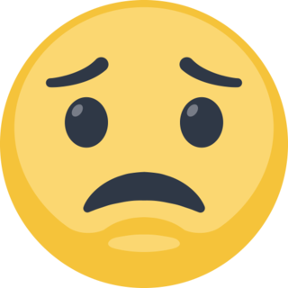 😟 Visage Inquiet Emoji on Facebook 2.1