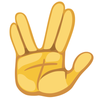 🖖 Vulkanischer Gruß Emoji on Facebook 2.2.1