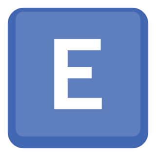 Regional Indicator Symbol Letter E Emoji on Facebook 2.2.1