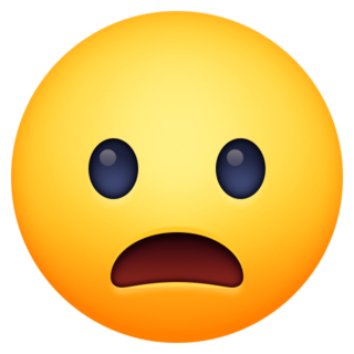 😦 Entsetztes Gesicht Emoji on Facebook 3.0