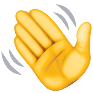 👋 Mano Saludando Emoji on Facebook 3.1
