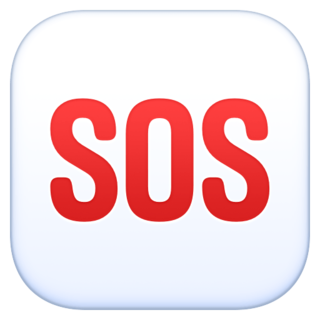 🆘 Símbolo De Socorro Emoji on Facebook 13.1