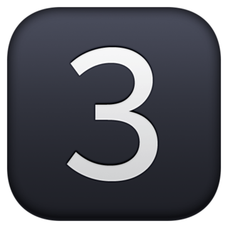 3️⃣ Keycap Digit Three Emoji on Facebook 13.0