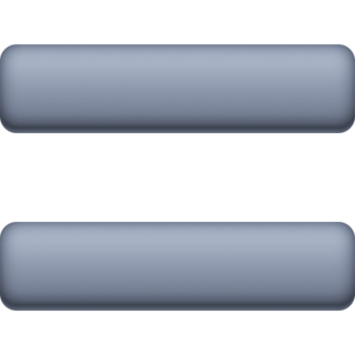 🟰 Heavy Equals Sign Emoji on Facebook 14.0