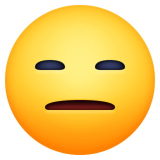 😑 Expressionless Face Emoji on Facebook 15.0
