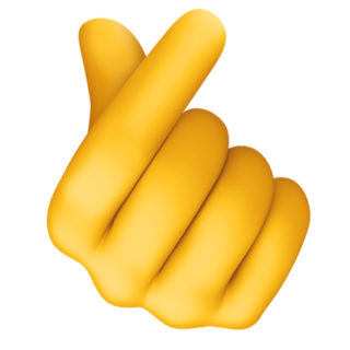 🫰 Hand with Index Finger and Thumb Crossed Emoji on Facebook 15.0