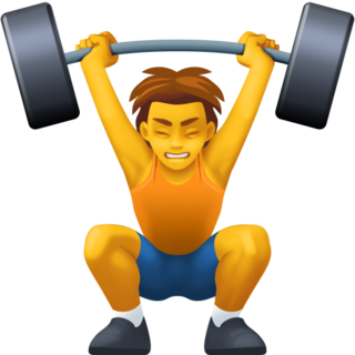 🏋️ Person Lifting Weights Emoji on Facebook 15.0