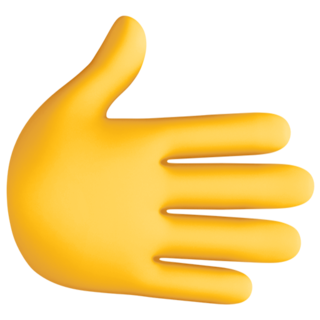 🫱 Rightwards Hand Emoji on Facebook 15.0