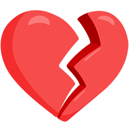💔 Knust Hjerte Emoji on Messenger 1.0