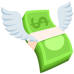 💸 Penger Med Vinger Emoji on Messenger 1.0