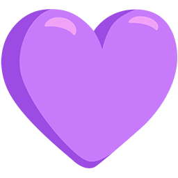 💜 Lilla Hjerte Emoji on Messenger 1.0