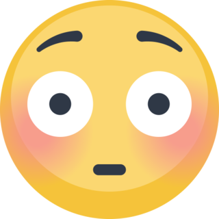😳 Flushed Face Emoji on Facebook 2.0