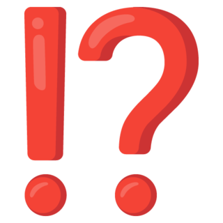 ⁉️ Tanda Soal Seru Emoji on Google Noto Color Emoji 15.0