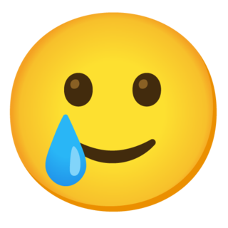 🥲 Smilende Ansigt Med Tåre Emoji on Google Noto Color Emoji 15.0