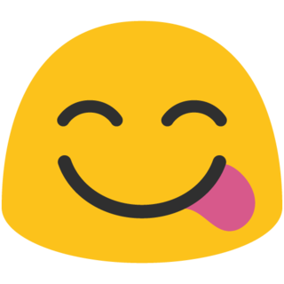 😋 Cara Saboreando Comida Emoji on Google Noto Color Emoji Android 7.1