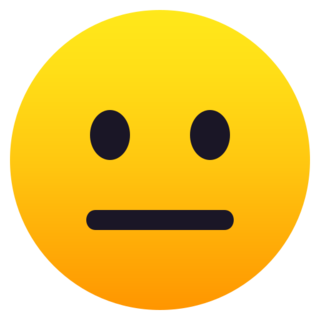 😐 Faccina Neutra Emoji on JoyPixels 5.5