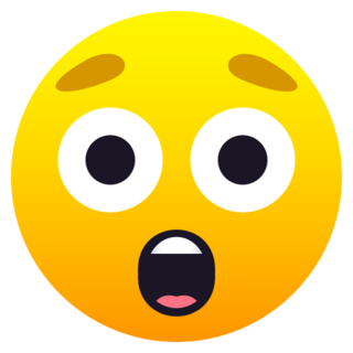 😲 Verbaasd Gezicht Emoji on JoyPixels 6.6