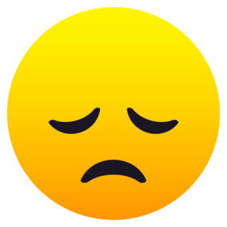 😞 Teleurgesteld Gezicht Emoji on JoyPixels 6.6