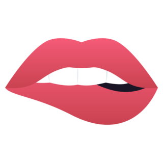 🫦 Lèvre Mordue Emoji on JoyPixels 7.0