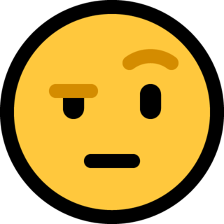 🤨 Cara Con Ceja Alzada Emoji on Microsoft Windows 10 April 2018 Update