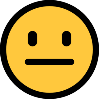 😐 Neutrales Gesicht Emoji on Microsoft Windows 10 April 2018 Update