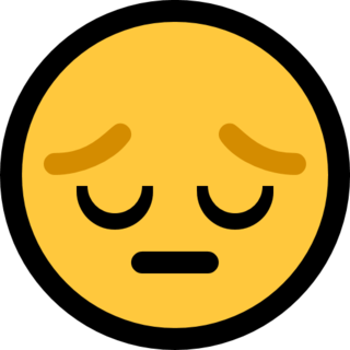 😔 Visage Pensif Emoji on Microsoft Windows 10 October 2018 Update