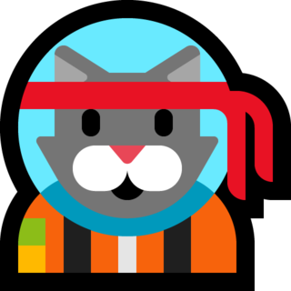 🐱‍🚀 Astro Cat Emoji on Microsoft Windows 11